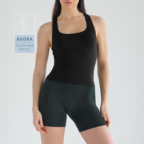 Athleisure RacerBack Tank Top - Black - Partes de Cima | Prozis