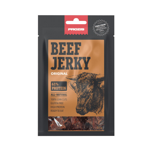 Beef Jerky 50 g - Barrette e Snack Facili da Portare | Prozis