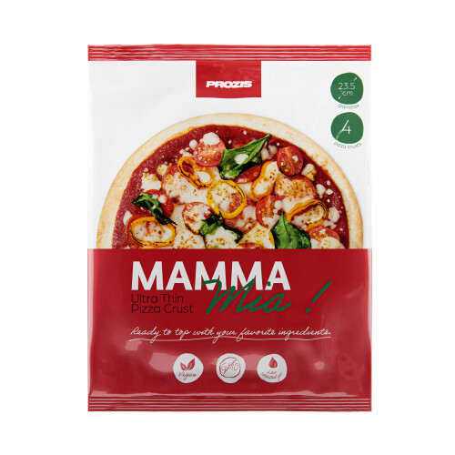 4 x Bases de pizza superfinas - Comida y Cena | Prozis