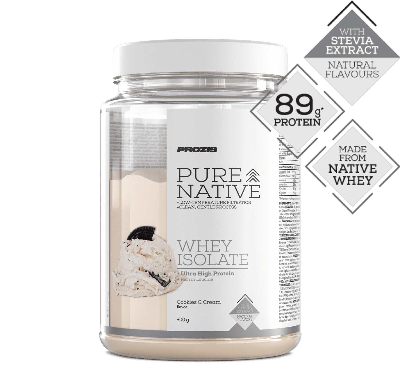 Pure Native Whey Isolate Stevia