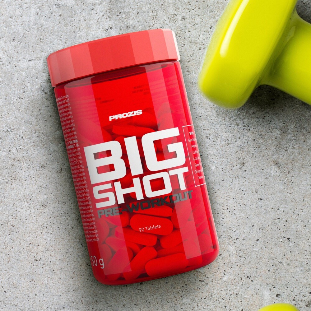 Big Shot - Pre-Workout 90 tabs - Desarrollo Muscular | Prozis