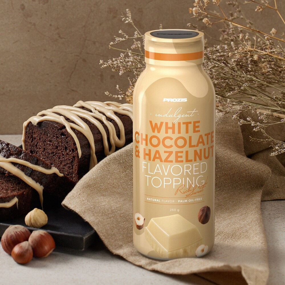 Indulgent Topping aus weißer Schokolade und Haselnuss 250 g - Eiscreme ...