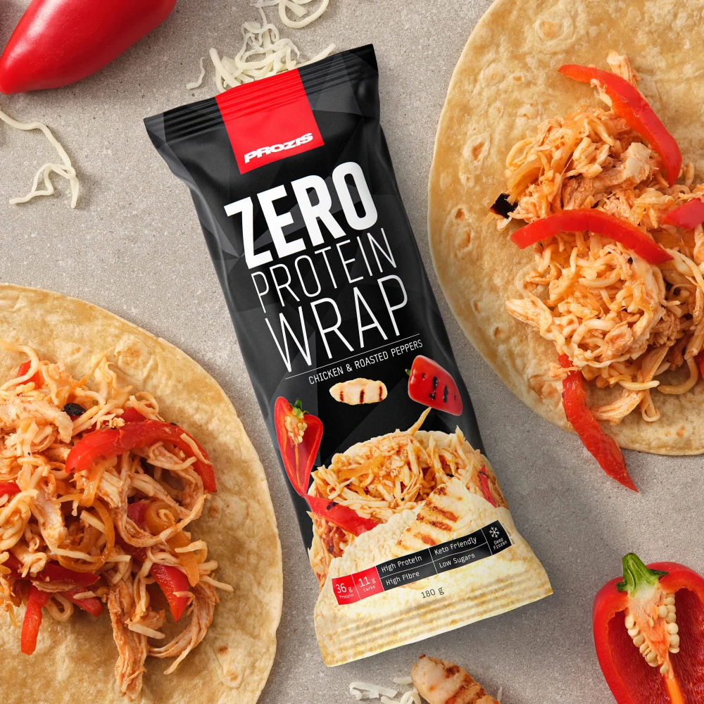 Zero Protein Wrap - Frango e Pimentos Assados - Almoço e Jantar | Prozis
