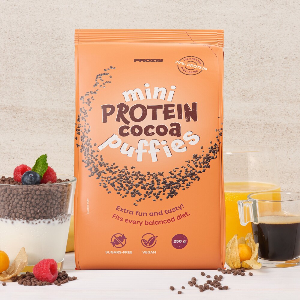 Mini Protein Cocoa Puffies 250 g - Petit Déjeuner et Snacks | Prozis