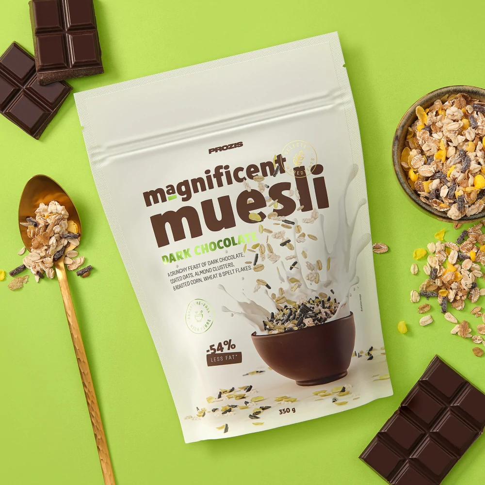 Muesli Magnificent - Chocolate Preto 350 g - Pequeno-almoço e Snacks ...