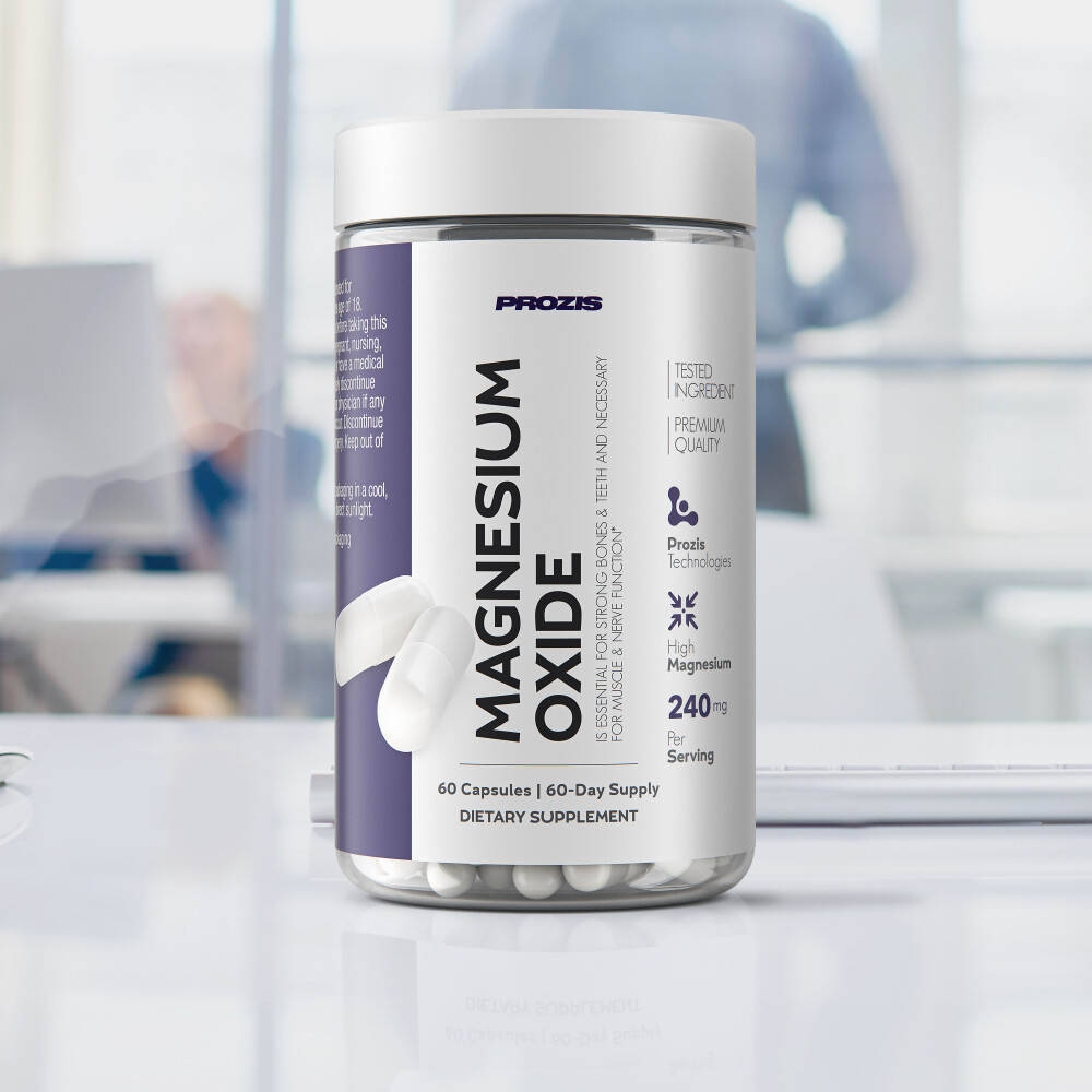 Magnesium Oxide 400 mg 60 capsules - Athlete's Health | Prozis