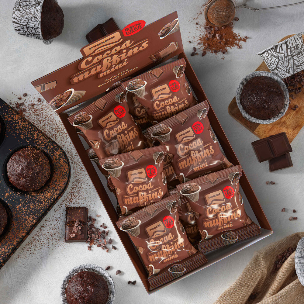 12 x Low Sugar Mini Muffins - Cocoa - Bakery | Prozis