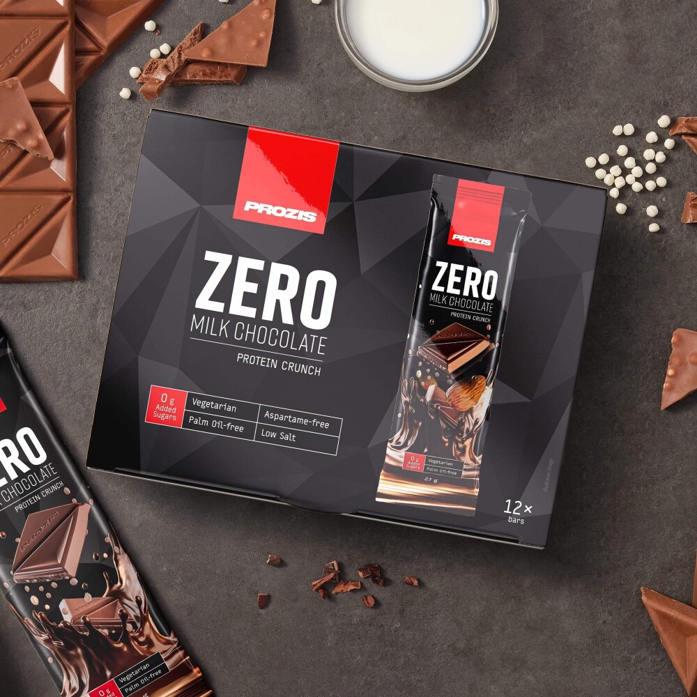 Zero Milk Chocolate - Protein Crunch - 12 bars - Ice Cream & Desserts ...