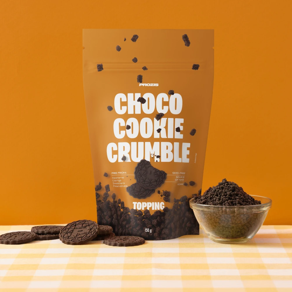 Choco Cookie Crumble Topping - Glaces et Desserts | Prozis
