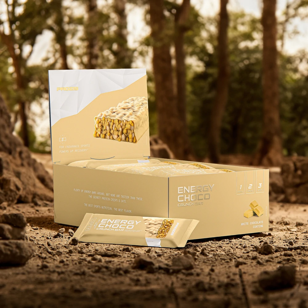 12 x Energy Choco Crunch Bar - White Chocolate Coating - Bars & Snacks ...