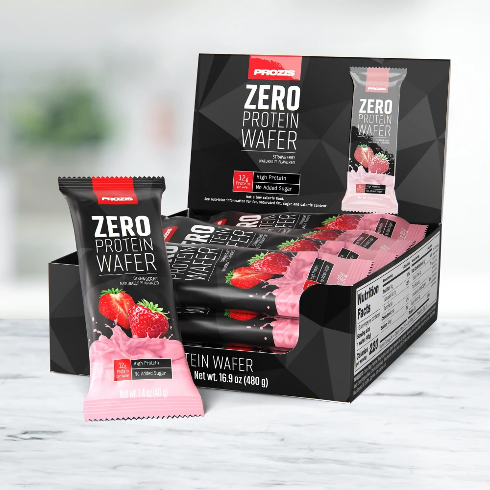 Zero Protein Wafer - Low Sugar 12ct Strawberry - Bars & Snacks On The ...