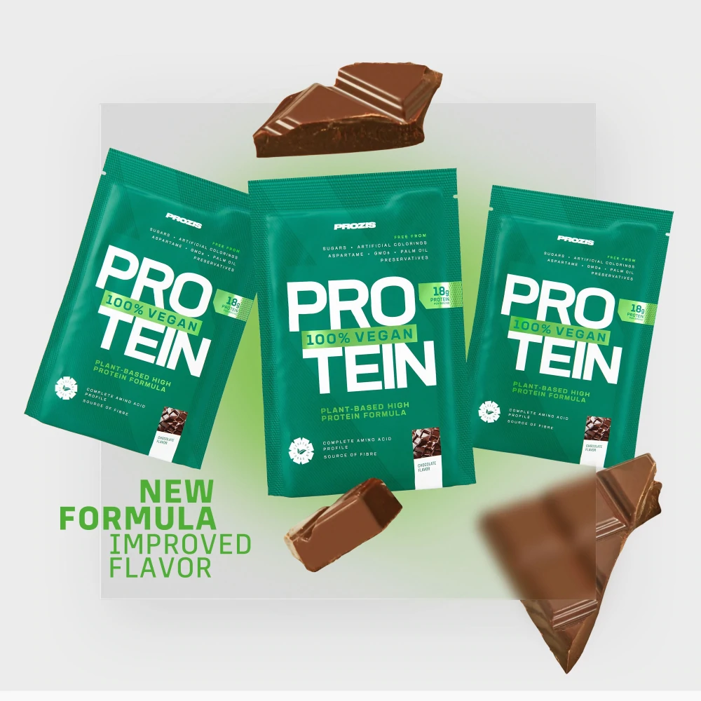 3 x Sachet 100% Vegan Protein 25 g - Alimentation Diététique | Prozis