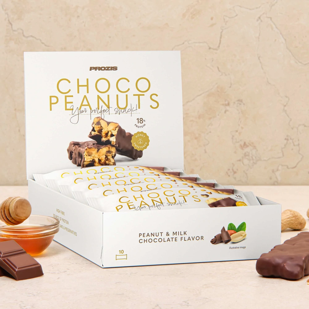 Choco Peanuts - Peanut & Milk Chocolate Bar x 10 - Bars & Snacks On The ...