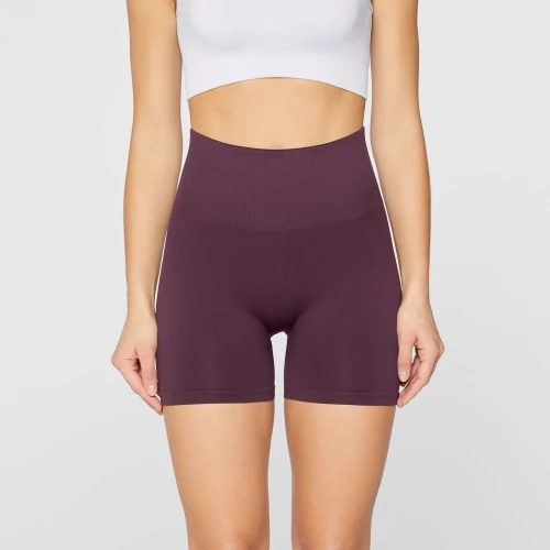 Calções Médios de Cintura Alta Contour - Dark Gray Melange ...