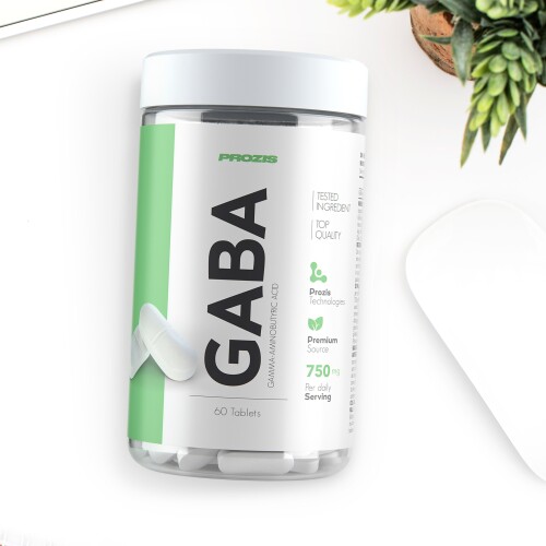 GABA 750 mg 60 veg caps - Desenvolvimento Muscular | Prozis