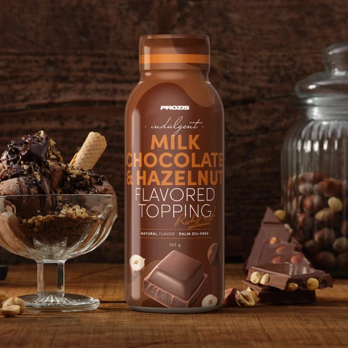 Topping Indulgent de Chocolate de Leite e Avelã 300 g - Gelado e ...