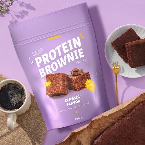 Protein Brownie Premix 400 g Classic - Flours, Grains & Derivatives ...