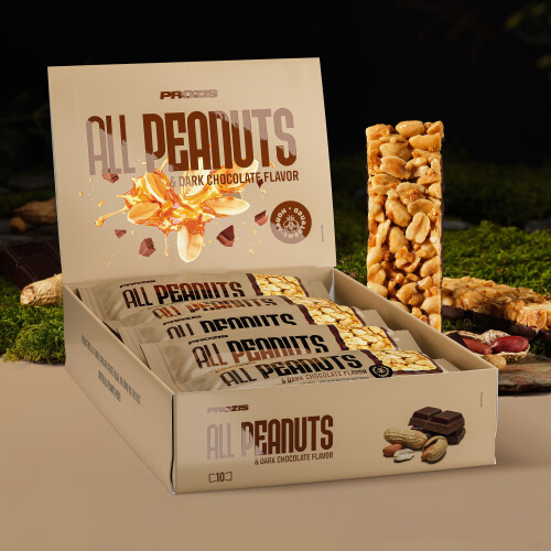 10 x All Peanuts - Arachidi e cioccolato fondente 45 g - Barrette e ...