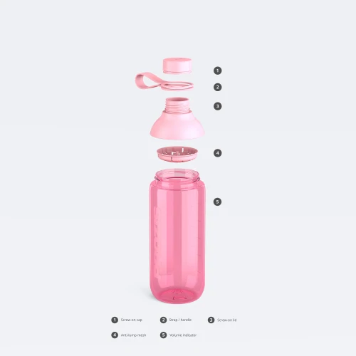 Fusion Shaker Bottle - Pink - Home Gym | Prozis