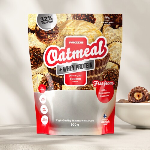 Oatmeal + Whey - Aveia e proteína whey 900 g - Pequeno-almoço e Snacks ...