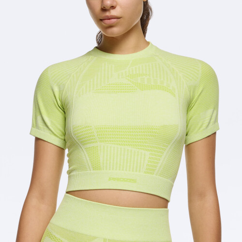 Crop T-Shirt Nebula - Lime Green Melange - Vêtements | Prozis