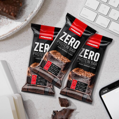Zero Protein Bar - Low Sugars x 3 - Bars & Snacks On The Go | Prozis