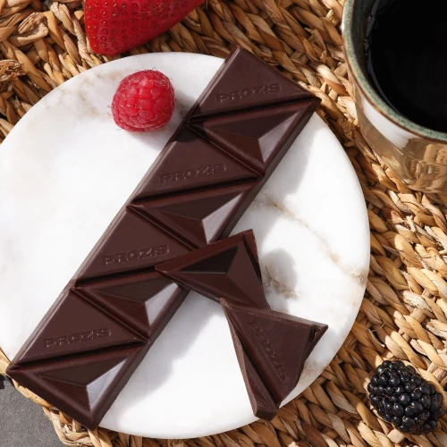 Chocolat Noir Zero - 12 barres - Glaces et Desserts | Prozis