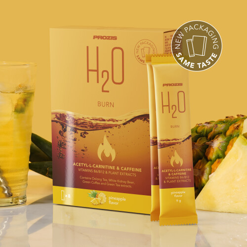 H2O Burn - 8 sticks - Queimadores de Gordura e Definição Muscular | Prozis