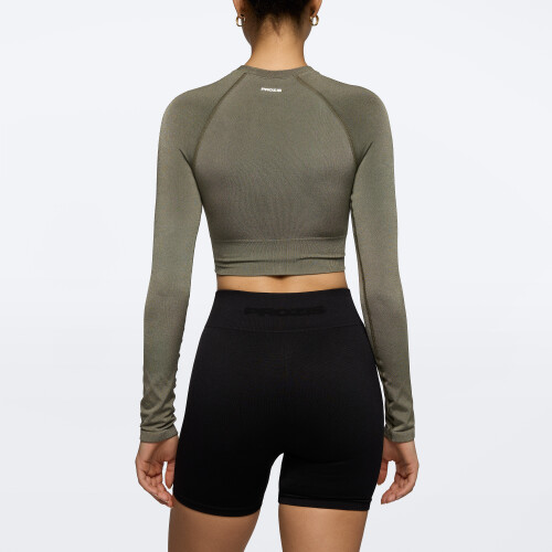 Getting Started Ls Crop Top Olive Green Clothing Prozis