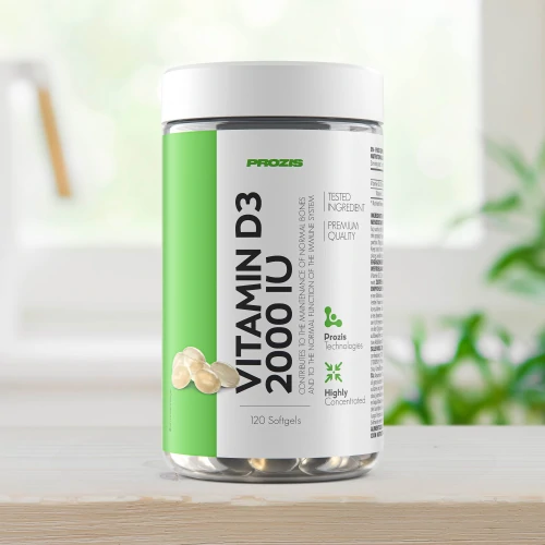 Vitamin D3 2000 IU 120 softgels - Salud del Atleta | Prozis