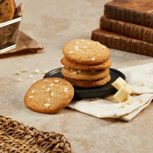 Galleta americana (12 ud) - Pepitas de chocolate blanco - Barritas y ...