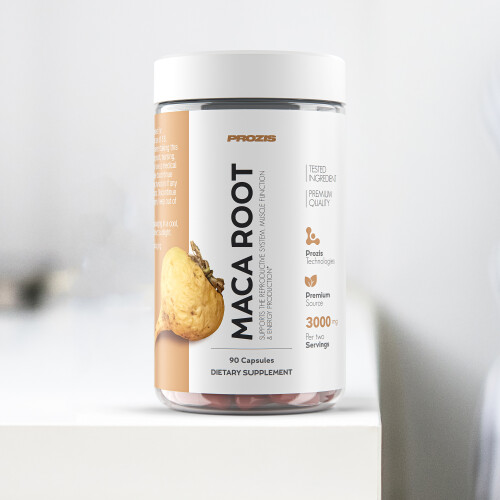 Maca Root 3000mg 90 capsules - Build Muscle | Prozis