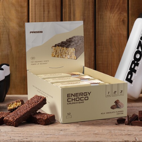 12 x Energy Choco Crunch Bar - Milk Chocolate Coating - Bars & Snacks ...