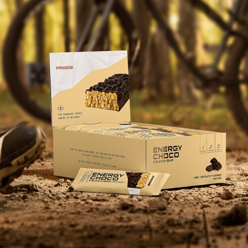 12 x Energy Choco Crunch Bar - Dark Chocolate Coating - Bars & Snacks ...