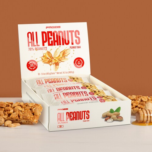 All Peanuts Bar 10 ct - Bars & Snacks On The Go | Prozis