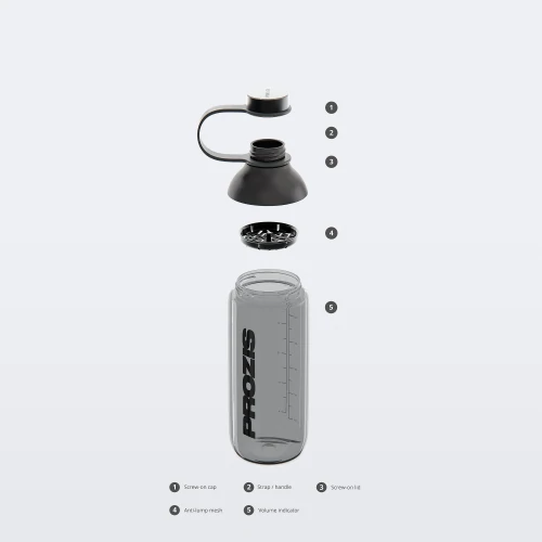 Fusion Shaker Bottle - All Black - Hogar | Prozis