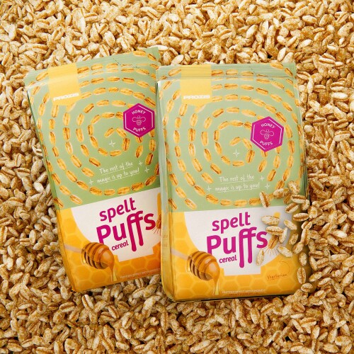 2 x Spelt Puffs with Honey 5 oz - Breakfast & Between Meals | Prozis