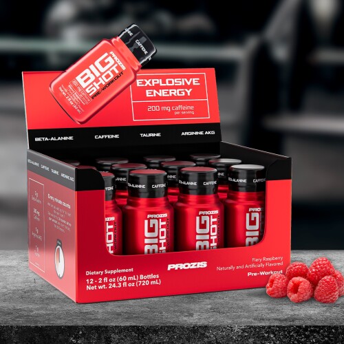 12 x Big Shot - Pre-Workout 2 fl oz - Build Muscle | Prozis
