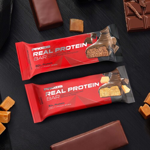 Real Protein Bar - Toffee x 2 - Riegel & Snacks für unterwegs | Prozis