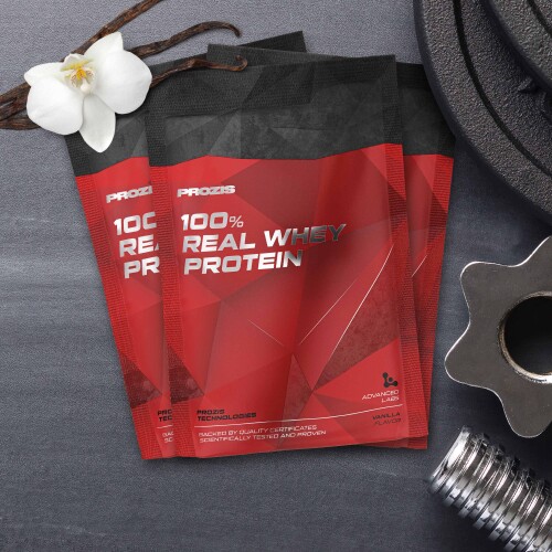 3 x Sachet 100 % Real Whey Protein 30 g - Desenvolvimento Muscular | Prozis