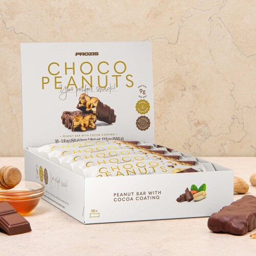 Choco Peanuts Bar 10 ct Peanut & Milk Chocolate - Bars & Snacks On The ...