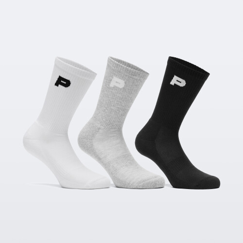 24/7 Cushioned Crew Socks - 3 Pack - Neutral - Performance & Sports ...
