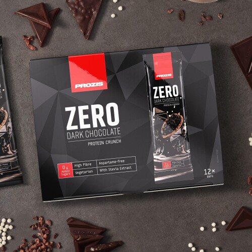 Chocolate Preto Zero - Crocante Proteico - 12 barras - Gelado e ...