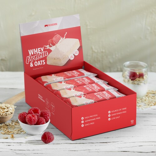Whey Protein & Oats x 12 - Riegel und Snacks für unterwegs | Prozis