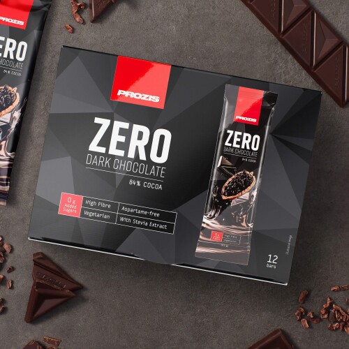 Chocolate Preto Zero - 12 barras - Barras e Snacks On The Go | Prozis