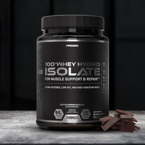 100% Whey Hydro Isolate - 2 lb - Développement Musculaire | Prozis