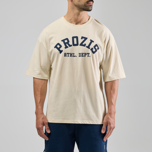 Athleisure AD Men's Oversized T-Shirt - Off White - Clothing | Prozis